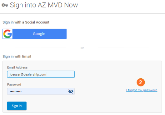 Change Password for AZ MVD Now